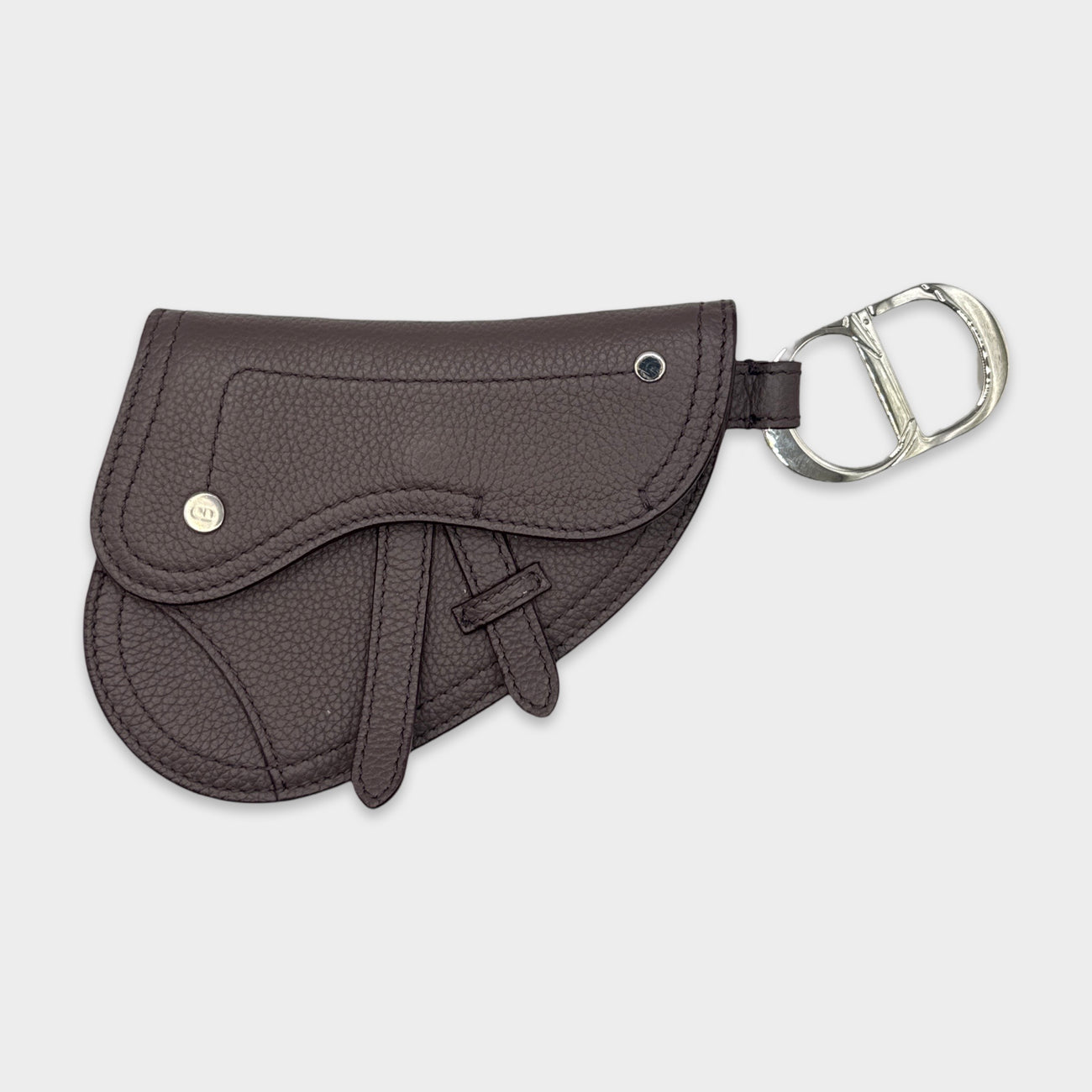 Dior men's Saddle Key Ring purple leather pouch – Loop Dior men's Saddle Key Ring purple leather pouch – Loop
